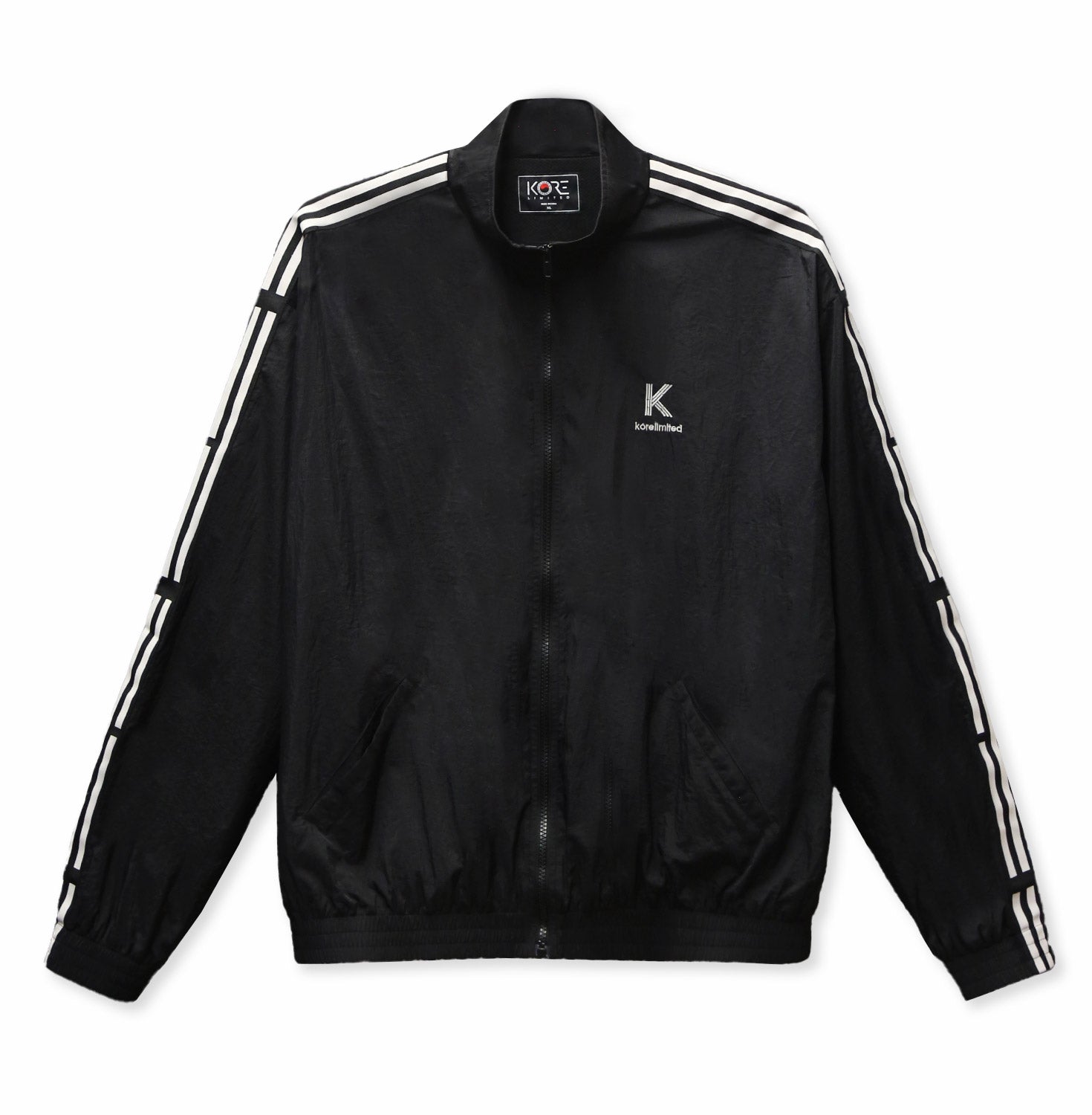 3456 TRACK SUIT JACKET (BLACK) | KORELIMITED